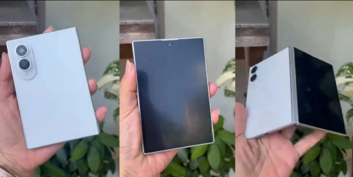 Pieejami pirmie attēli ar “Samsung” salokāmo viedtālruni, kas būs tiešs ...
